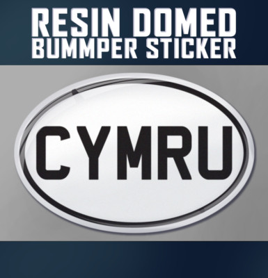 Oval Welsh CYMRU Resin Domed Travel Bumper Badge Decal Label | eBay UK