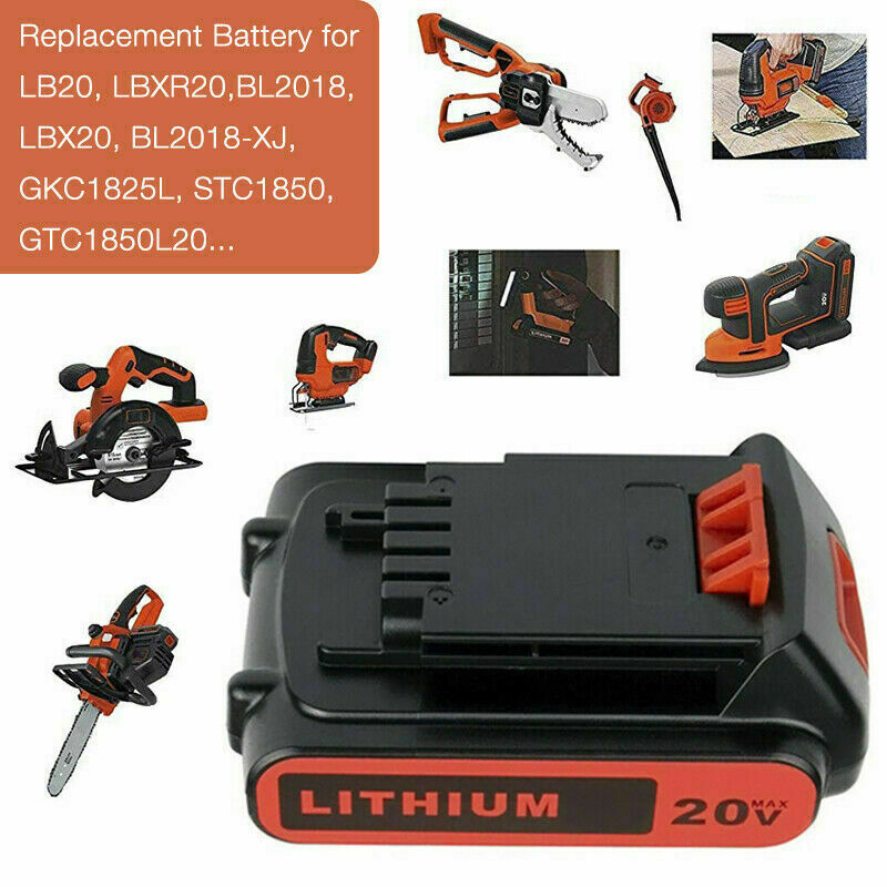 For Black Decker 18V Power Lithium Ion Battery BL2018-XE BLACK+DECKER ...