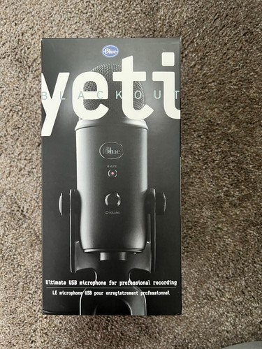 Yeti Blue Blackout-USB Microphone in box 97855171160| eBay