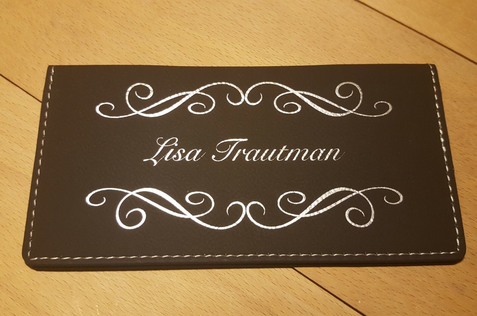 personalized check book covers Monogrammed bank wallet checkbook ...