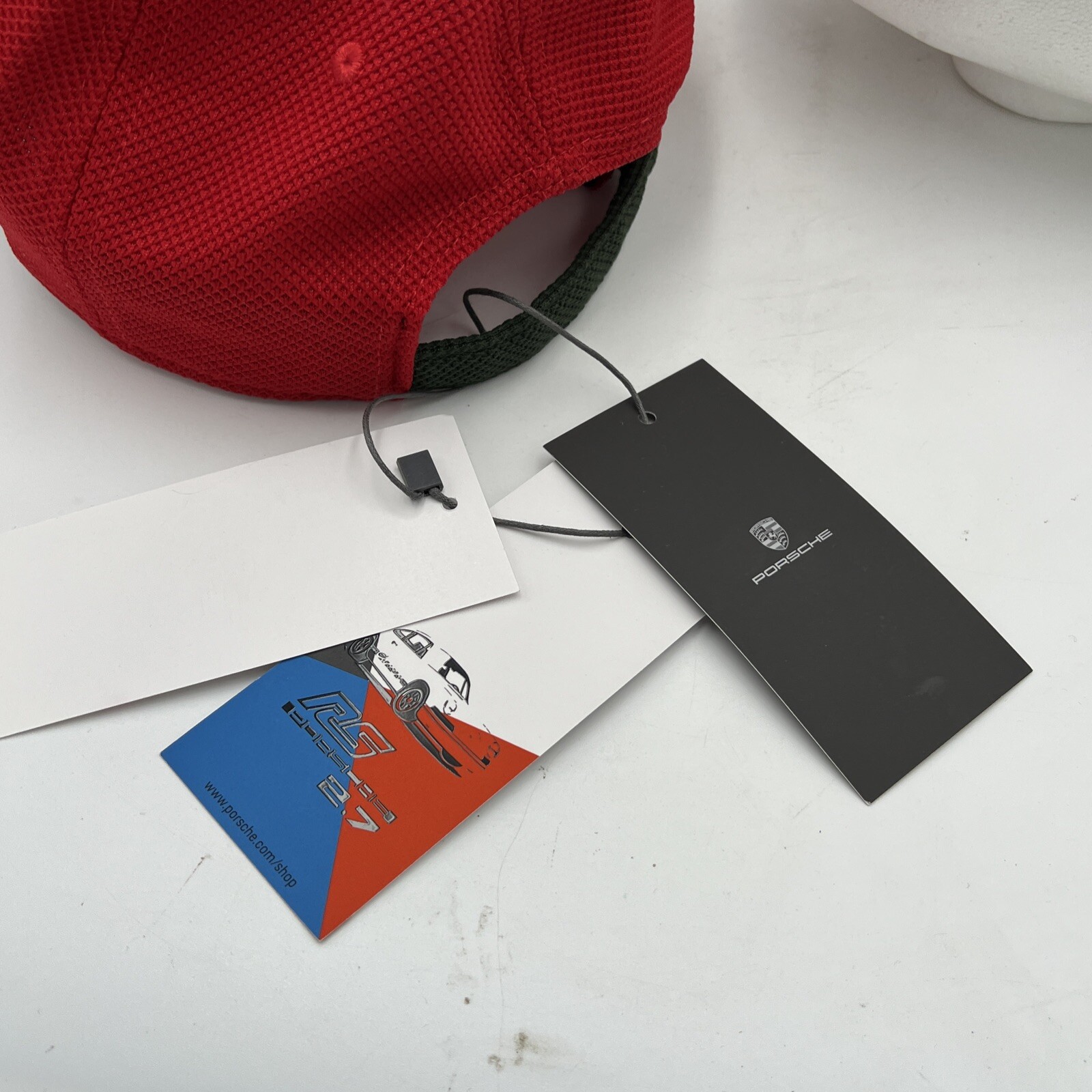 Genuine Porsche Unisex Baseball Cap Red White Khaki WAP-950-001-0N-RS2 ...