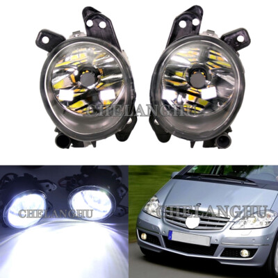 Pair LED Fog Light Lamp For Mercedes Benz W204 C180 C200 C250 C300 C350 ...