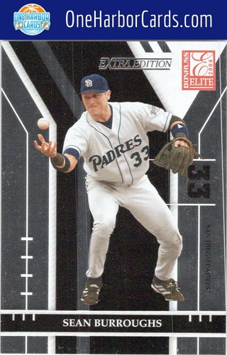 2004 Donruss Elite San Diego Padres Baseball Card #135 Sean Burroughs ...