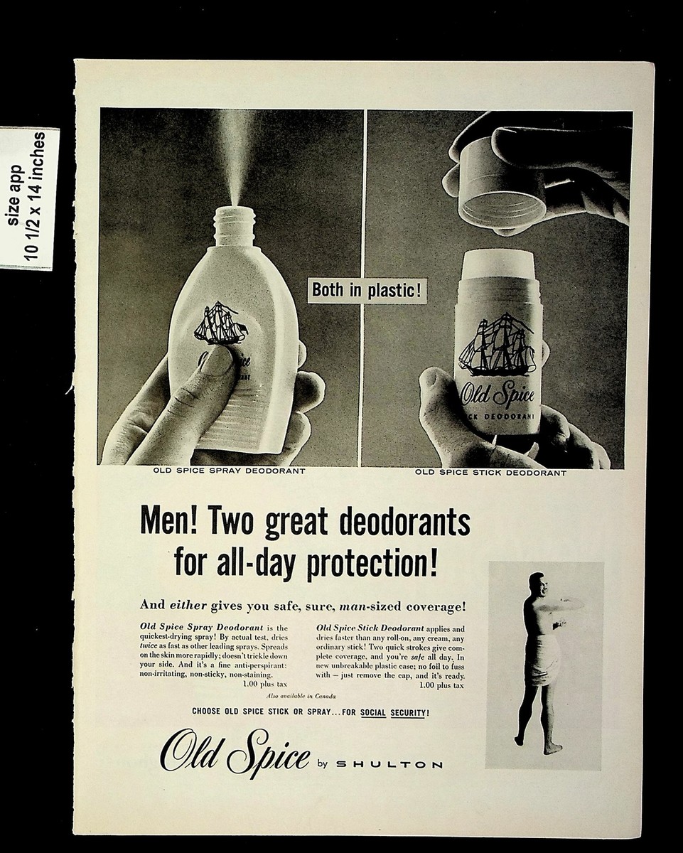 Old Spice Print Ads 1947 Vintage Ad For Old Spice Shaving Soap.