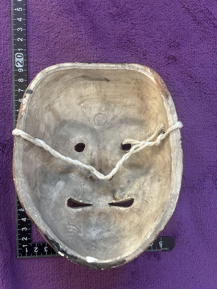 Kyogen Mask Ken Toku Ceramic Face Sculpture Unique Home Decor Art Piece ...