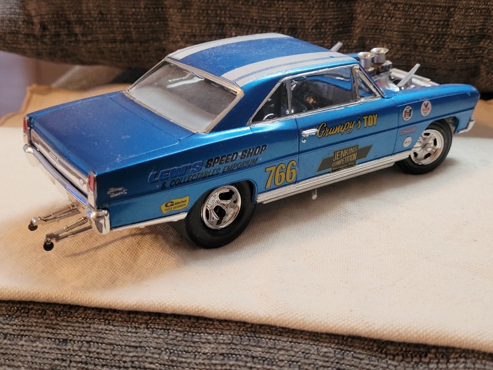 Cool Built Up AMT 1966 Chevy Nova "Grumpys Toy" Drag car model 1:25 | eBay