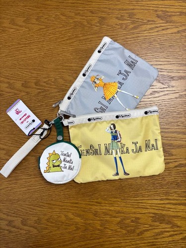 m1115 LeSportsac Ribon 70th Anniversary Wristlet Pouch with Charm New ...