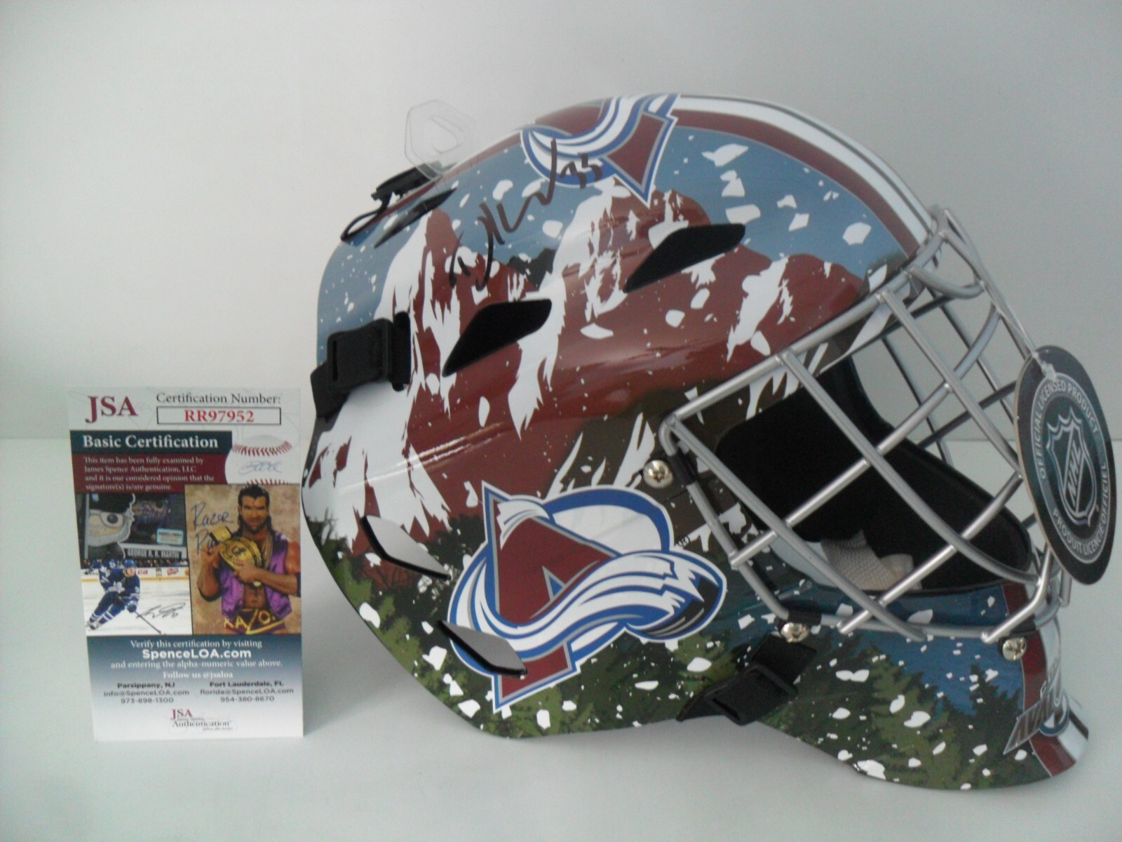 DARCY KUEMPER Signed Colorado Avalanche FULL SIZE Goalie Mask Helmet ...