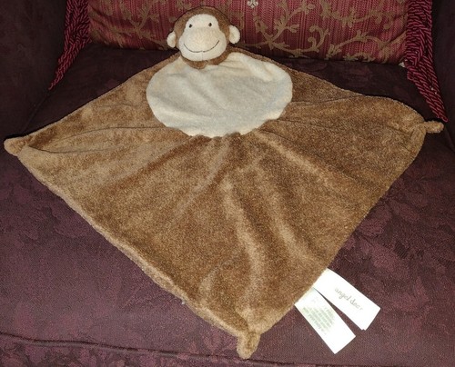 Angel Dear MONKEY Lovey Brown Security Blanket Baby Plush Toy 12" X 12 ...