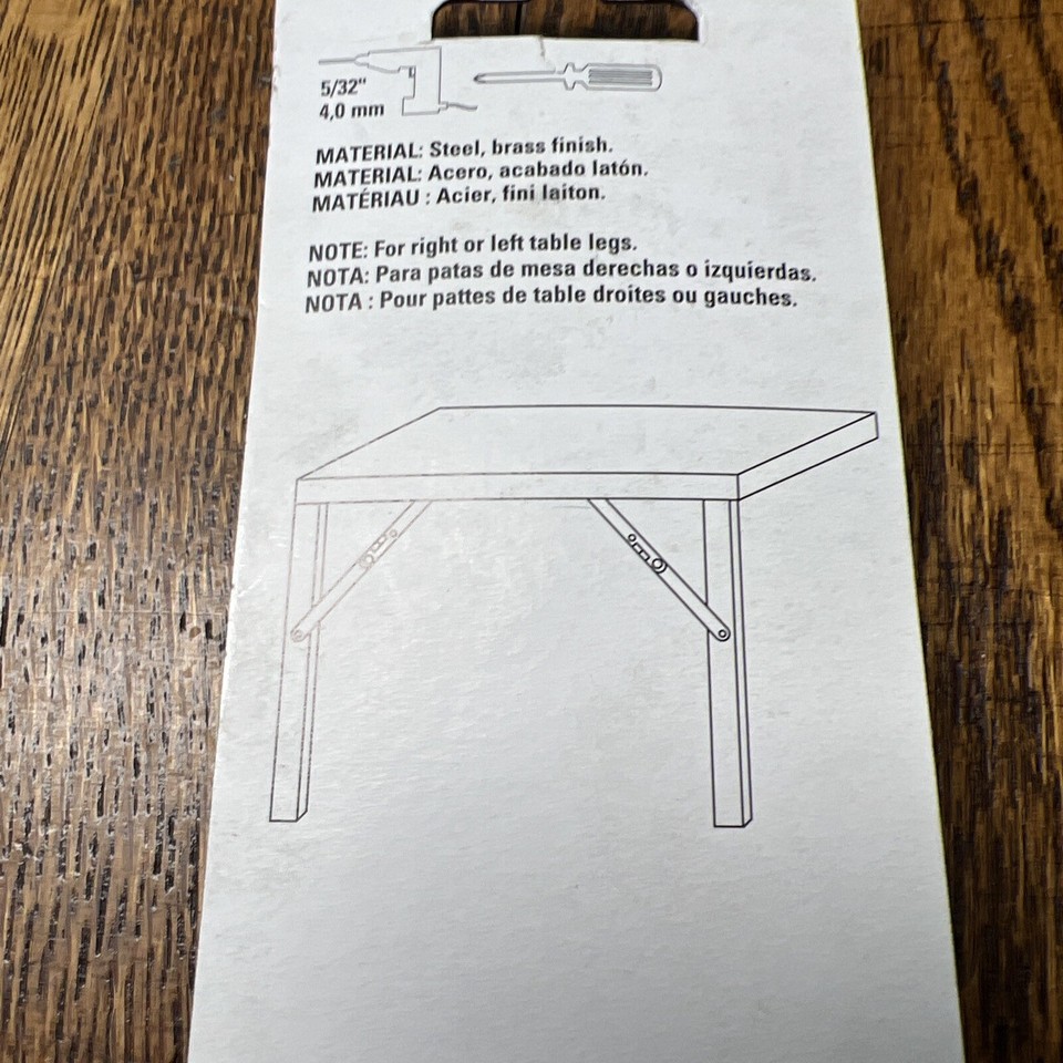 National Table Leg Brace, 2 Per Package, New, Fits Left Or Right Side ...