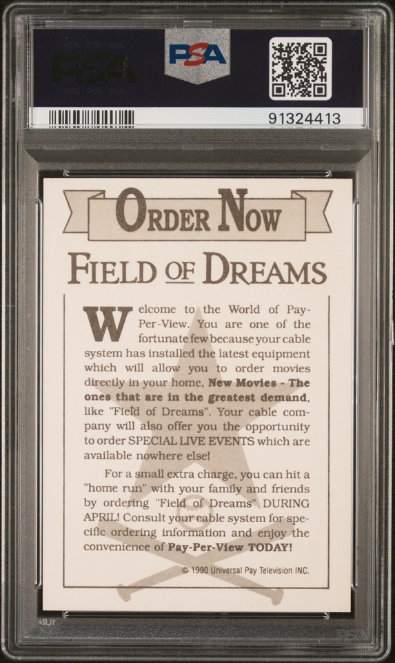 1990 Field Of Dreams Universal Promo Kevin Costner PSA 9 Mint Card | eBay