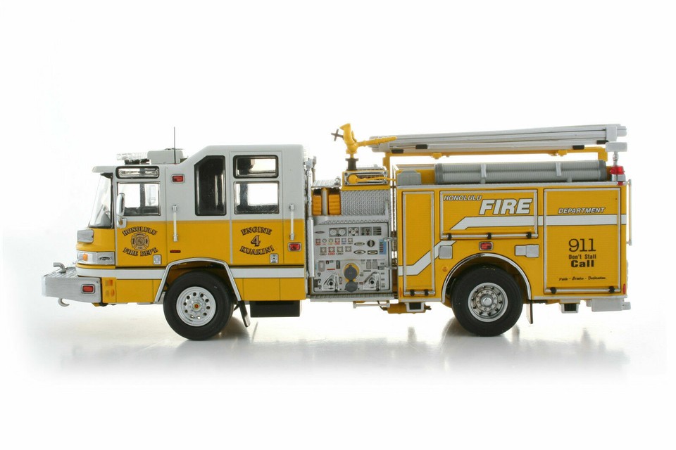 Pierce Quantum Pumper Fire Engine - Honolulu #4 - TWH 1:50 Scale #081D ...