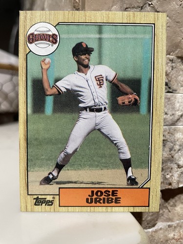 1987 Topps San Francisco Giants Baseball Card #633 Jose Uribe | eBay