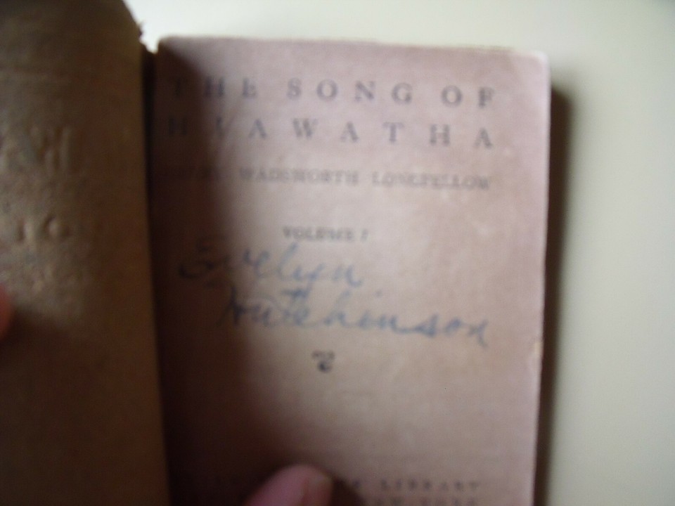 HIAWATHA Vol 1 by Longfellow Green Leather Bound Miniature Book | eBay