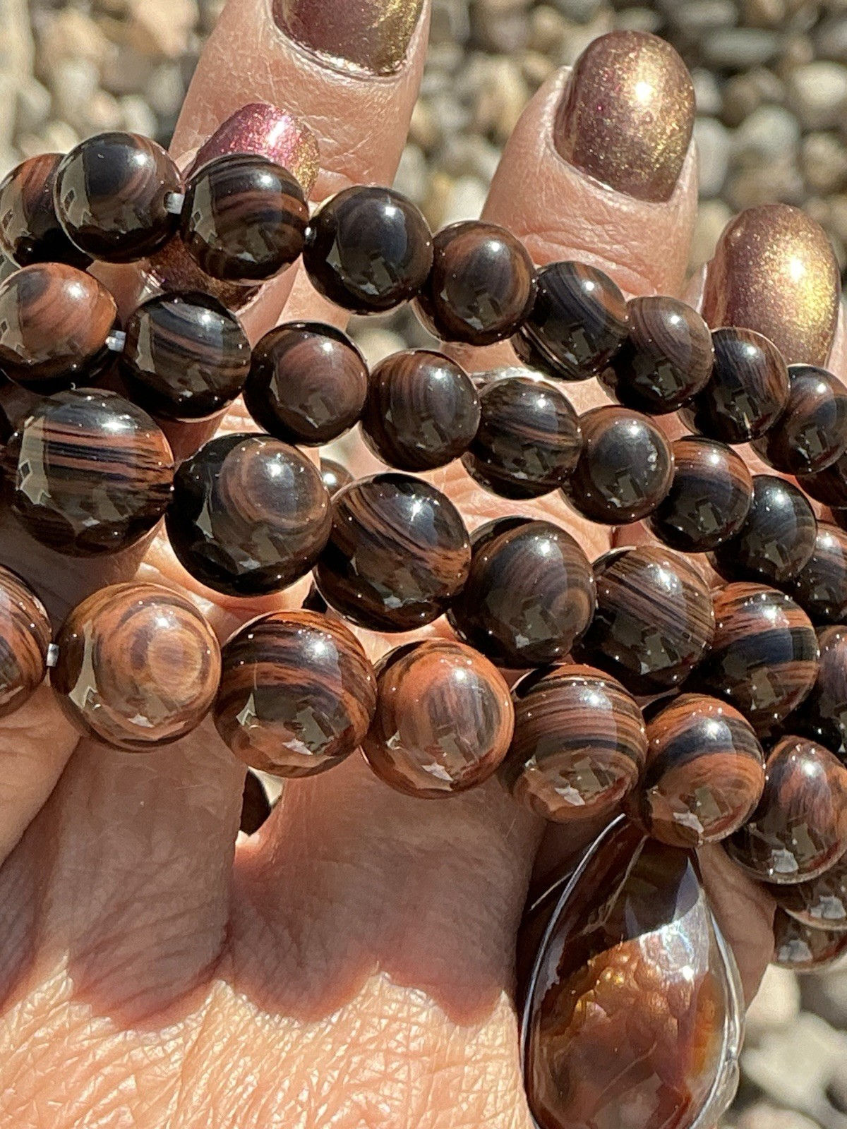 Banded Obsidian Bracelet/ Banded Obsidian Jewelry | eBay