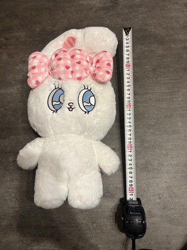 Esther Bunny Plush Doll - Approximately 40cm, White and Pink Rabbit | eBay