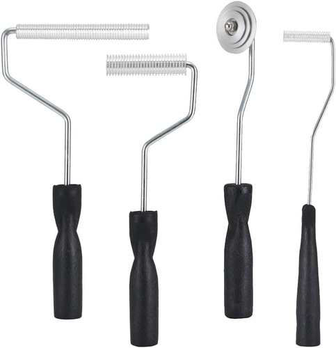 Fiberglass Roller Tools Kit, 4Pcs Fiberglass Resin Laminating Bubble ...