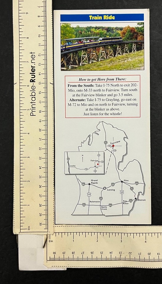 1990s Michigan Ausable Valley Railroad Train Rides Vintage Travel MI ...