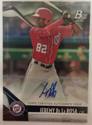 2021 Bowman Platinum Jeremy De La Rosa Nationals RC Auto #TOP-56 | eBay