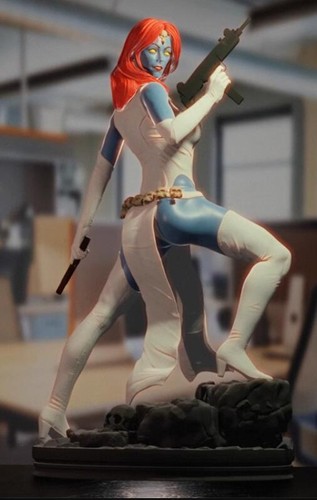 Mystique 1/4 Figures Unpainted GK Models 3D Printed Unassembled Resin ...