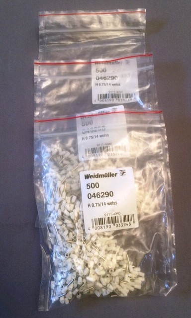 Weidmuller Awg18 462900000 Wire End Ferrule 500pcs for sale online | eBay