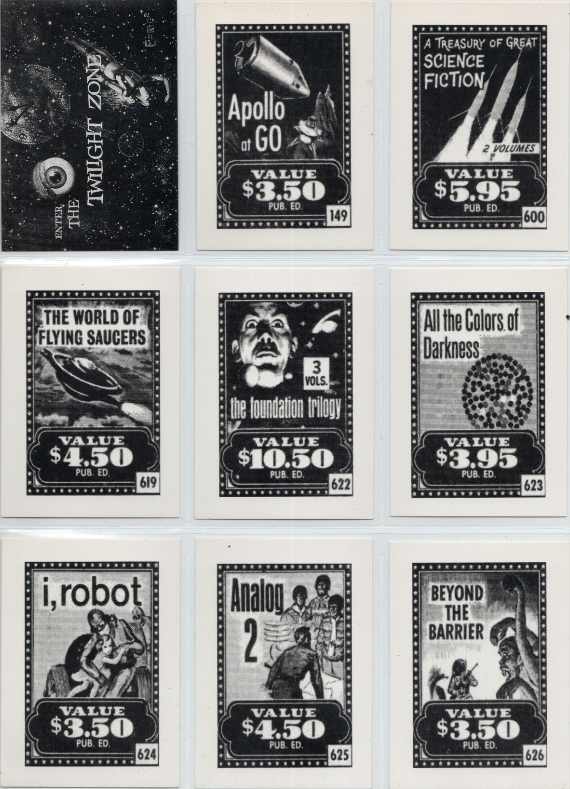 ENTER, THE TWILIGHT ZONE, 13 trading card set (Limited Edition Reprint ...