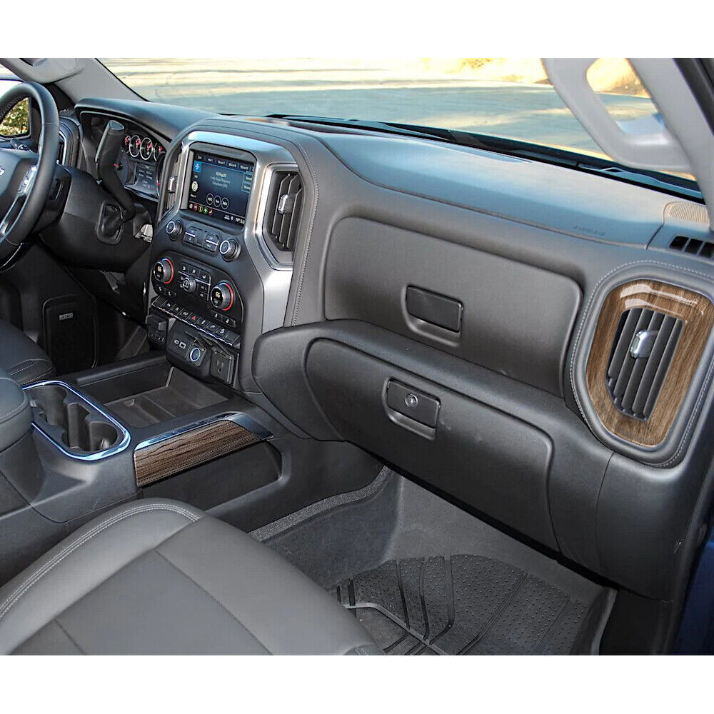 9pcs Interior Center Console Cover Trim Kit For Chevrolet Silverado ...