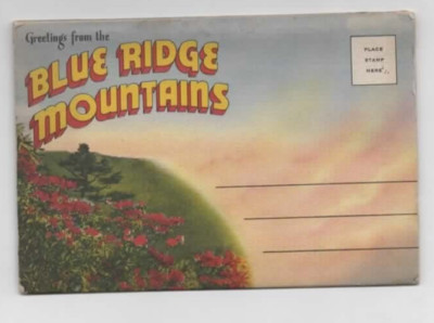 Vintage, BLUE RIDGE MOUNTAINS, Souvenir Postcard Folder | eBay