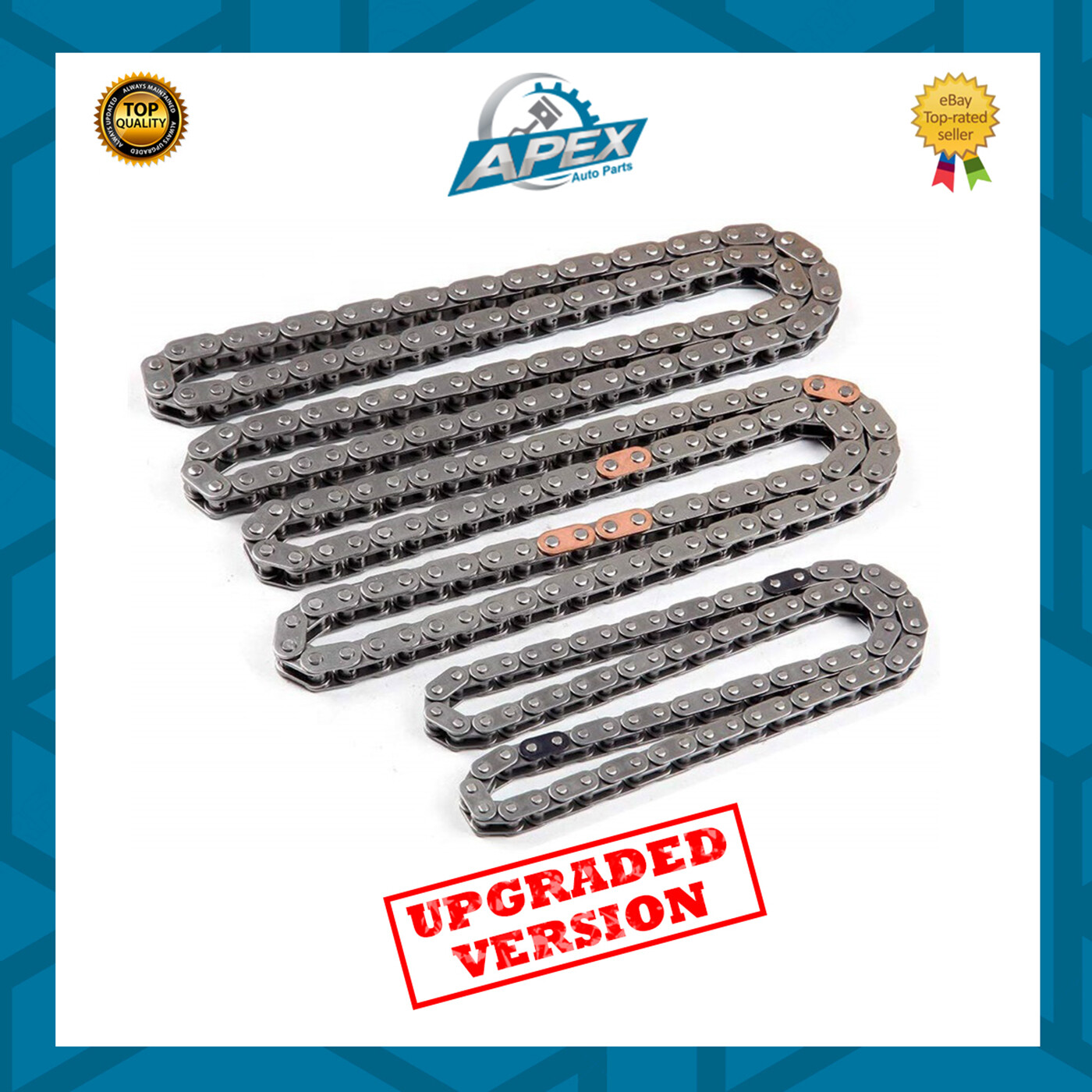 TIMING CHAIN KIT FOR KIA 2.5 CRDI D4CB ENGINE 24351-4A600 - UPGRADED ...