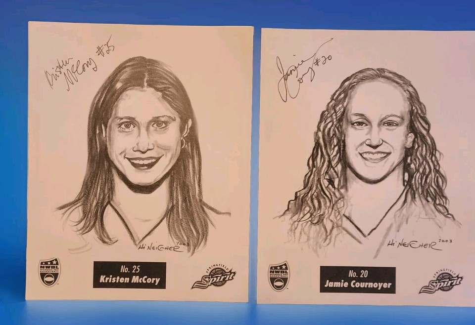 RaRe 2003 Springfield Spirit 11 Signed Neigher Team Sketch Set Sue Bird ...