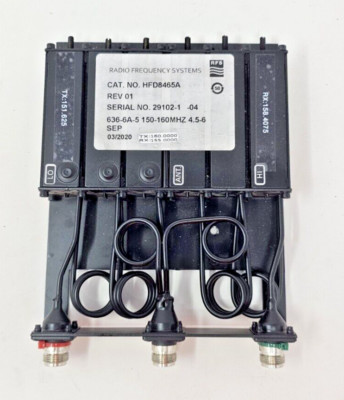 Motorola Celwave RFS HFD8465A VHF 150-160 Radio Repeater Duplexer | eBay