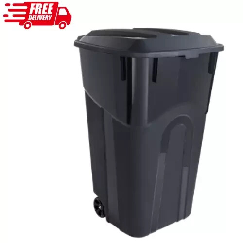 Hyper Tough 32-Gal Wheeled Trash Can w/ Lid – Heavy Duty Outdoor Bin | eBay