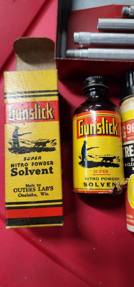 VTG Outers Gunslick Cleaning Kit, W/ Gun Slick Solvent, Grease, Hoppes ...