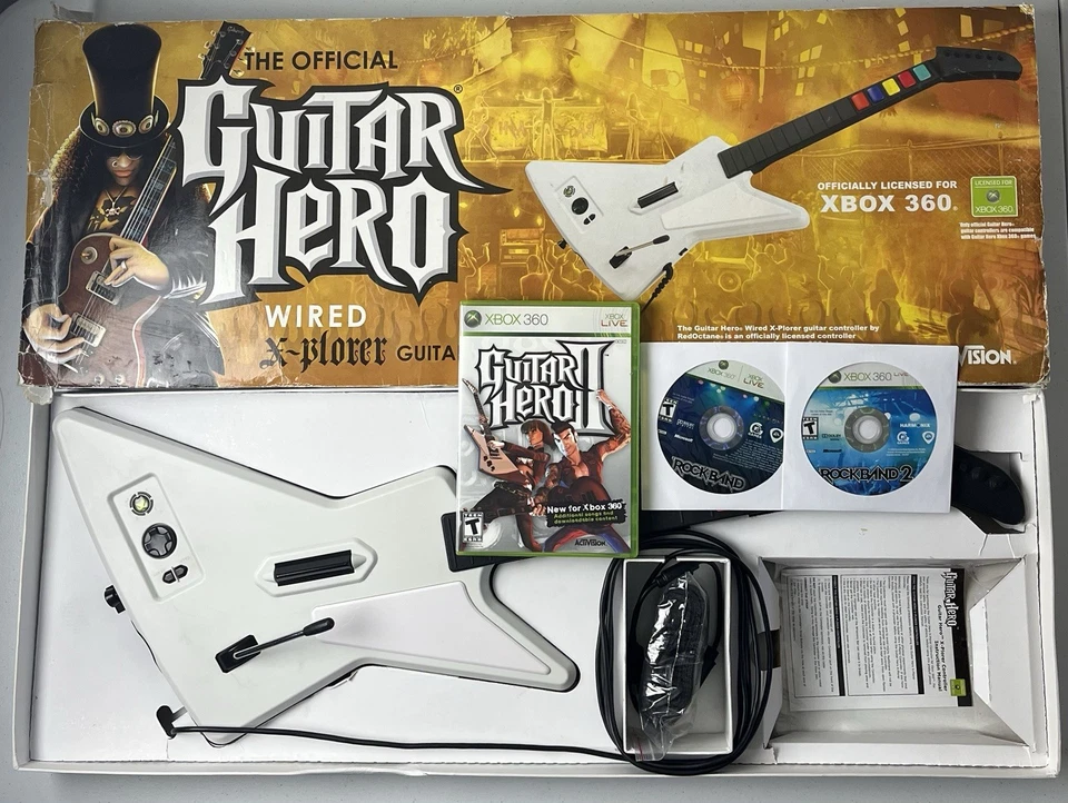 guitar hero xbox 360 bundle products for sale | eBay