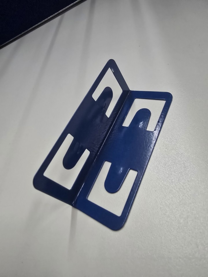 Boltless Shelving Upright Connectors (4 Pack) - Blue/Black/Silver ...