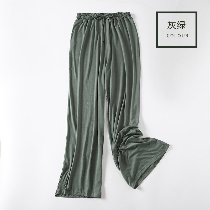 Spring And Summer Women's Wide Leg Pants Modal Slim Casual Flared Pants ...
