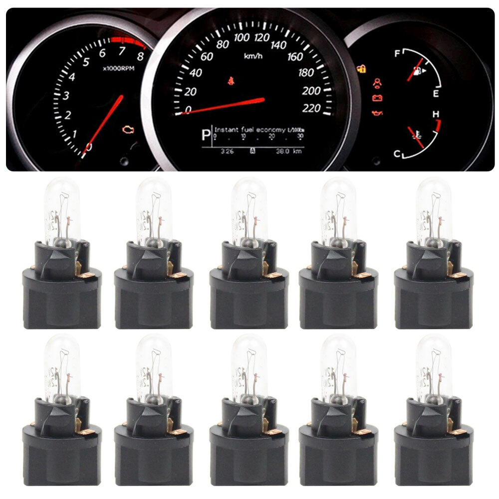 10pcs T5 SMD LED Car Dashboard Instrument Gauge Dash Interior Light ...