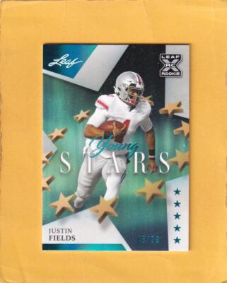 2021 Leaf Young Stars Platinum #28 Justin Fields NM-MT+ RC Rookie XRC ...