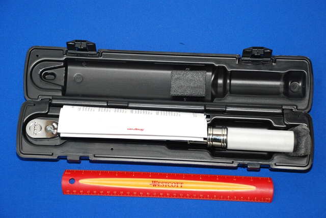 Snap-On QD2FR75B Adjustable Flex Head 5-75 Ft lb Click Torque Wrench ...