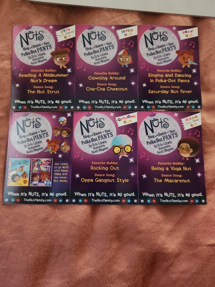 6 Promo Cards from The Nuts by Eric Litwin and Scott Magoon | eBay