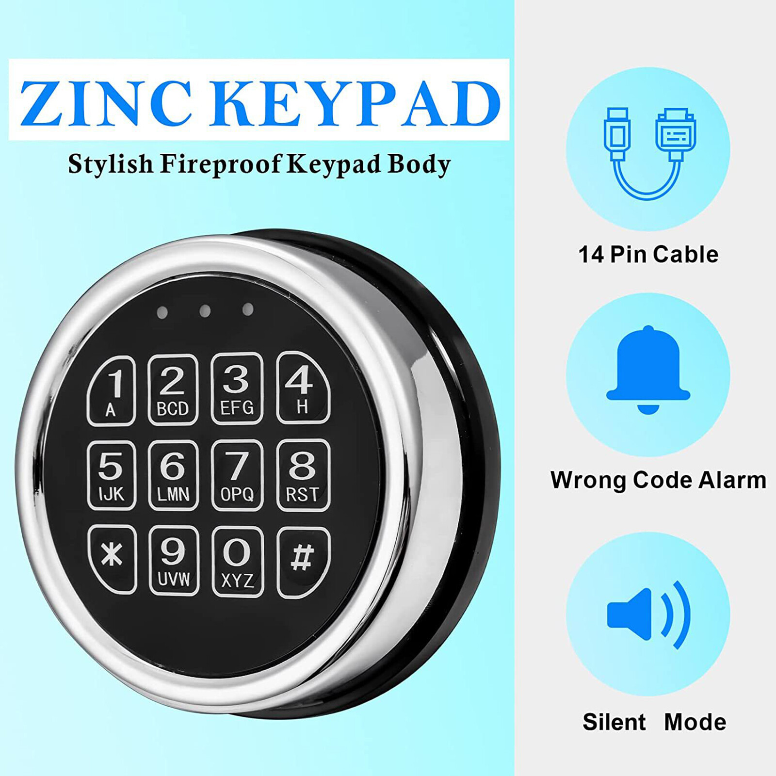 Stack-On Safe Lock Electronic Digital Safe Lock Replacement Solenoid W ...