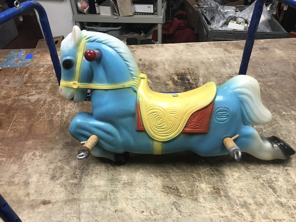 Vintage Horse Ride-On Spring Rocking Bouncy Toy Plastic | eBay