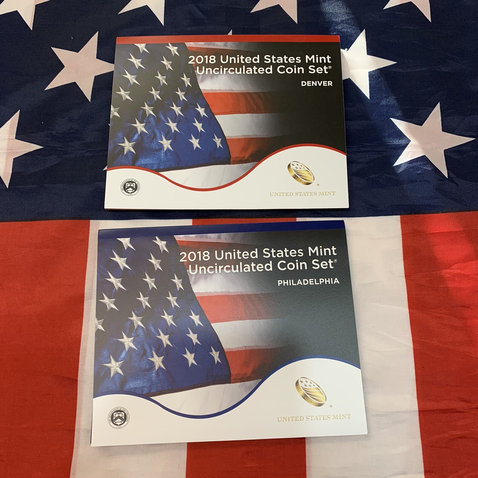 2018 Mint Set. Complete. 20 coin set. Includes 10 each "D" and "P ...