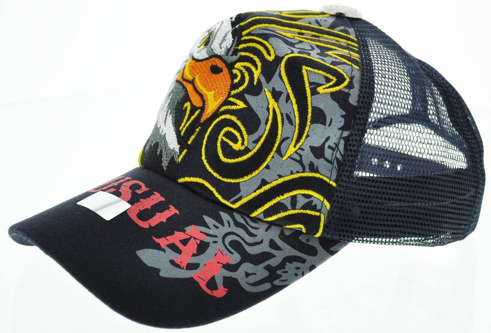 NEW! MESH HOWD UNUSUAL EAGLE BALL CAP HAT NAVY | eBay