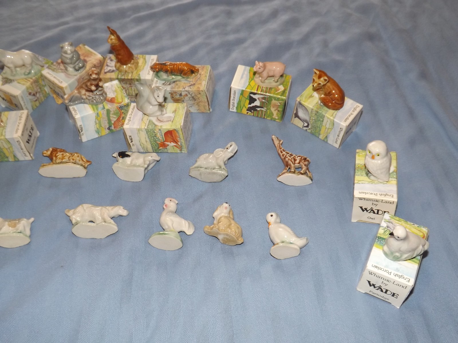 WADE WHIMSIES ANIMALS FIGURES WHIMSIE LAND 1984-1988 SOME BOXED MULTI ...