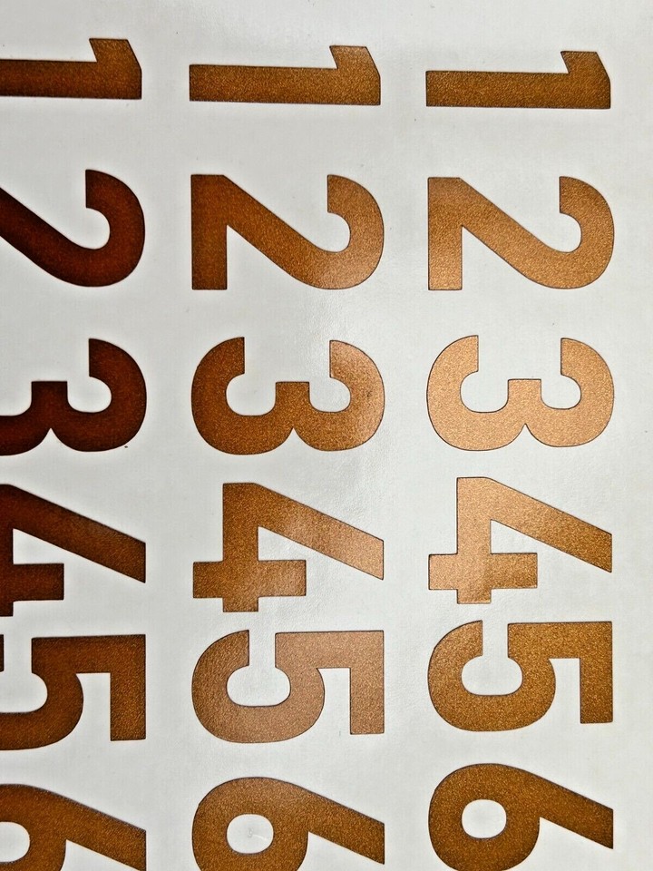 3X Alphabet & 0-10 Vinyl Decal Numbers - Mailbox, Wall, Address, Locker ...