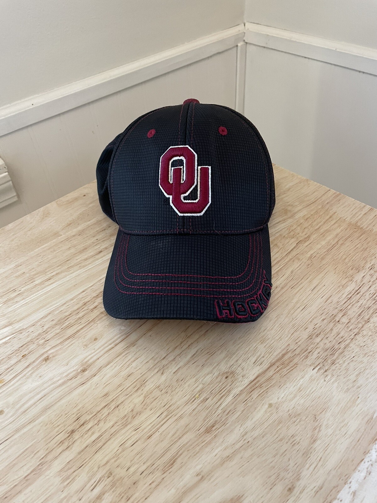 University Of Oklahoma Hockey Fitted Hat | eBay