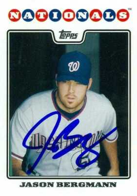 Jason Bergmann autographed Baseball Card (Washington Nationals) 2008 ...