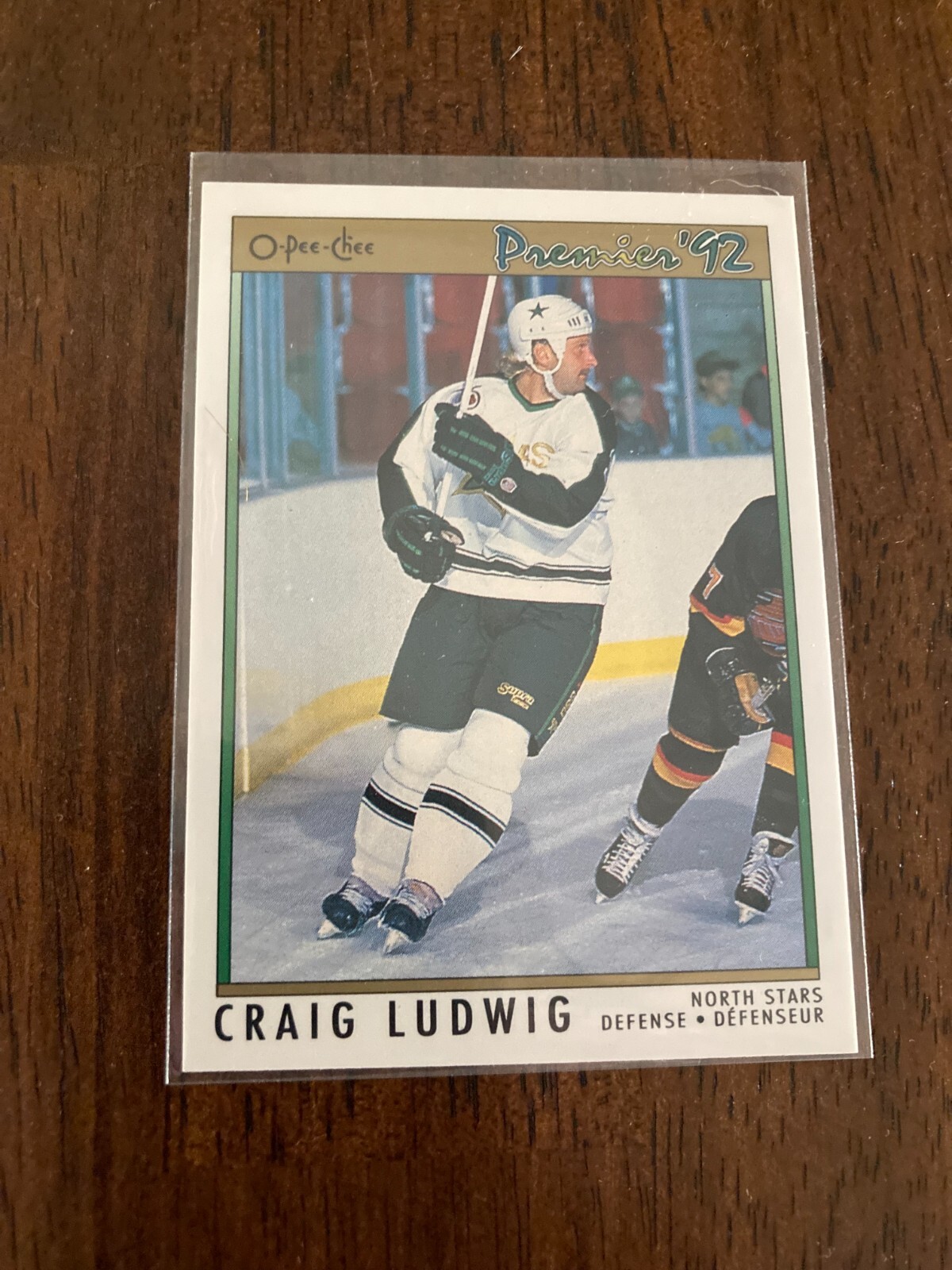 CRAIG LUDWIG 1991-92 O PEE CHEE PREMIER MINNESOTA NORTH STARS CARD #80 ...