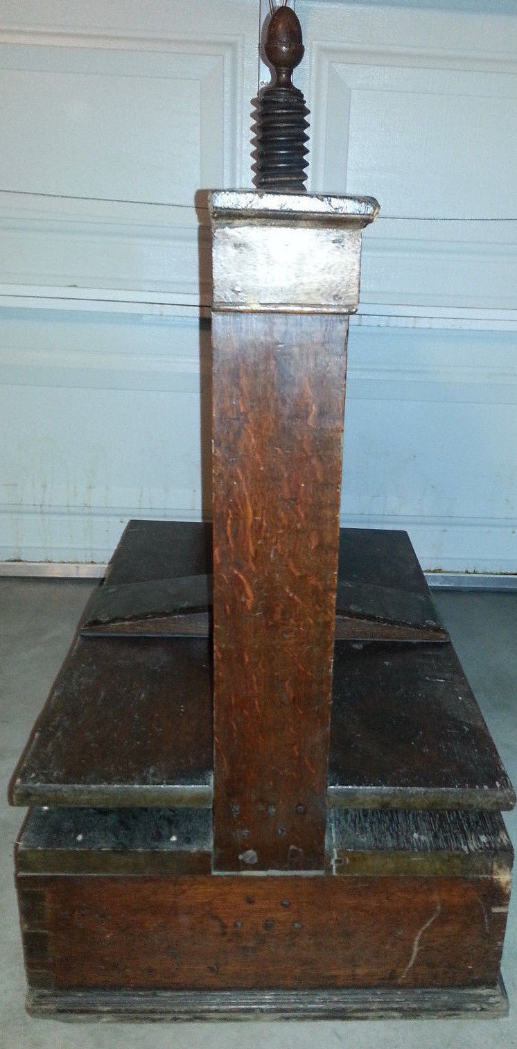 Antique Large Volume Wooden Book Press | eBay